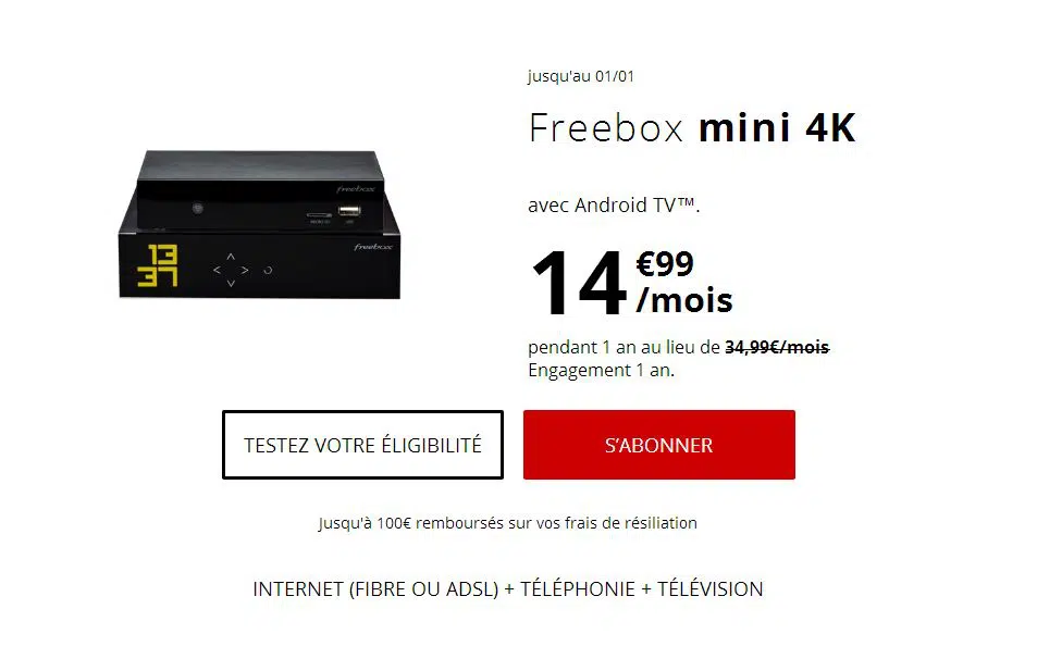 La Freebox Mini 4K de Free