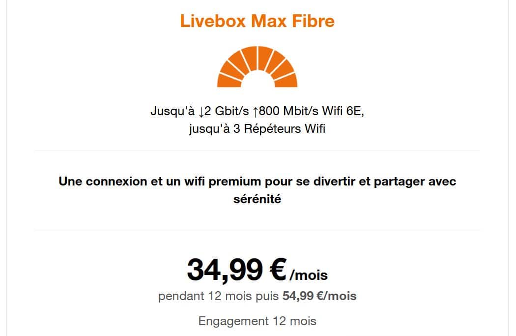 Livebox Max + Internet Mobile 100 Mo à 33,99 €/mois – Lemon