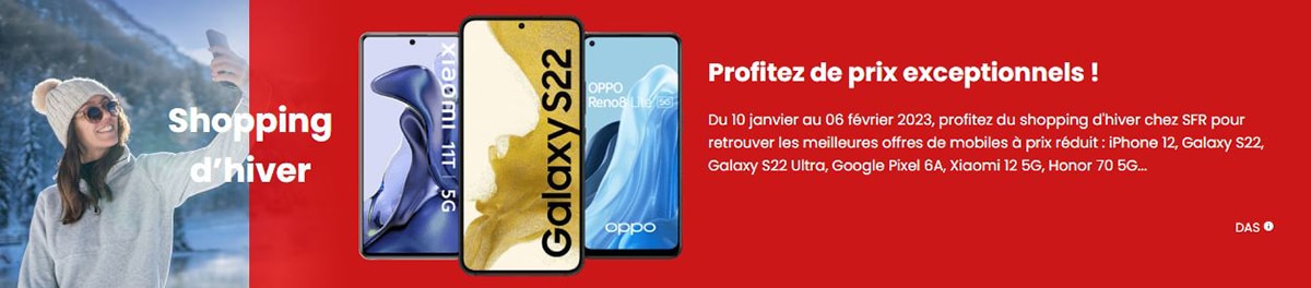 Profitez du shopping d'hiver chez SFR