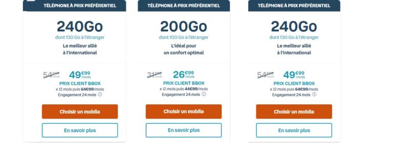 Les nouveaux forfaits Pro 5G Bouygues Telecom