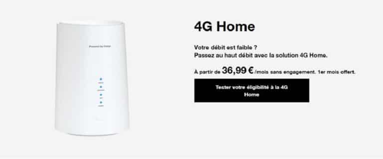 Les avantages de la 4G Home d'Orange