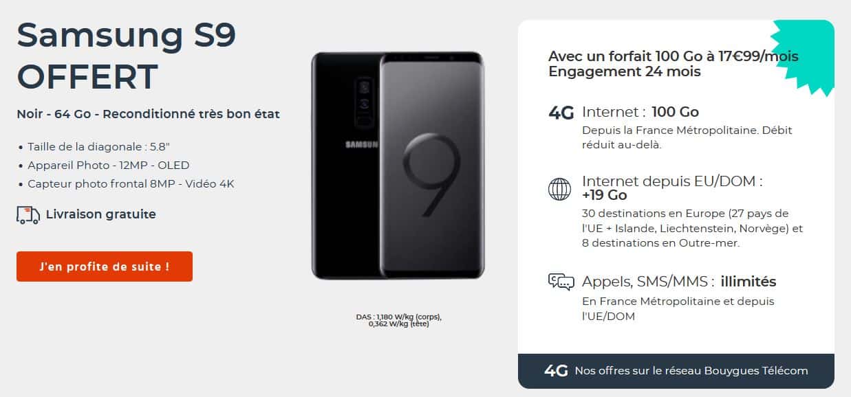 Ne ratez pas le Samsung S9 gratuit chez Cdiscount Mobile – Lemon