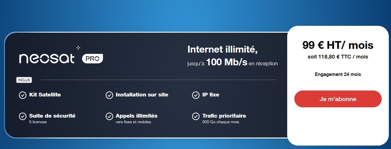 Neosat, l’internet par satellite pour les pros chez Nordnet – Lemon