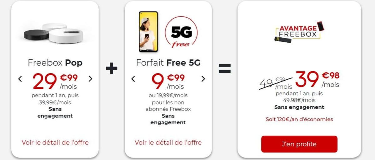 Profitez des offres combo Freebox et forfait Free 5G Ultra Haut Débit