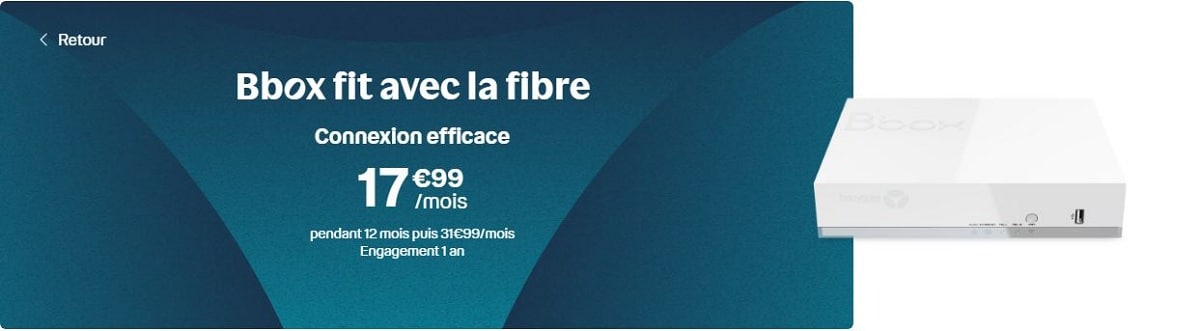 La Bbox Fit Fibre à 17,99 €/mois chez Bouygues Telecom