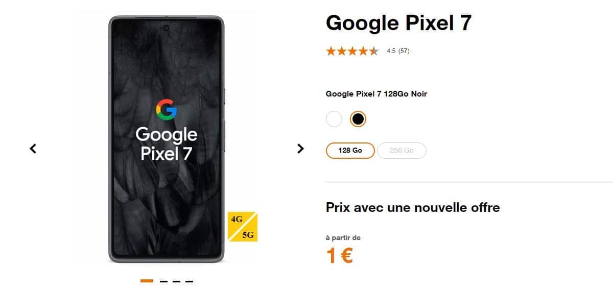 18 € à 100 € de remise immédiate sur le Google Pixel 7 chez Orange – Lemon