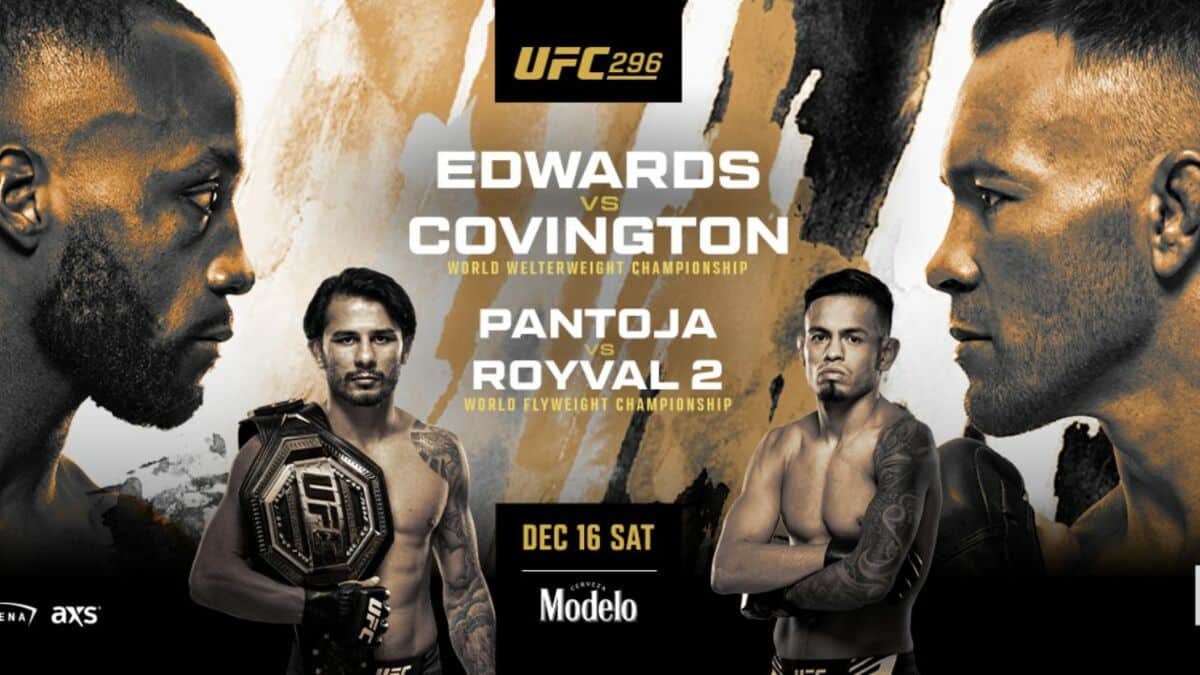 UFC prochain combat : UFC 296 - EDWARDS VS. COVINGTON – Lemon