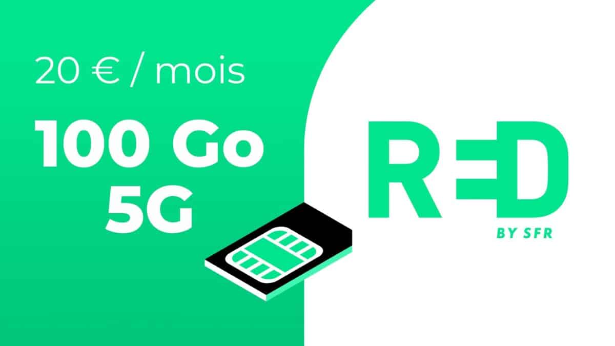 RED by SFR frappe fort avec son forfait 100 Go à 7,99 € – Lemon
