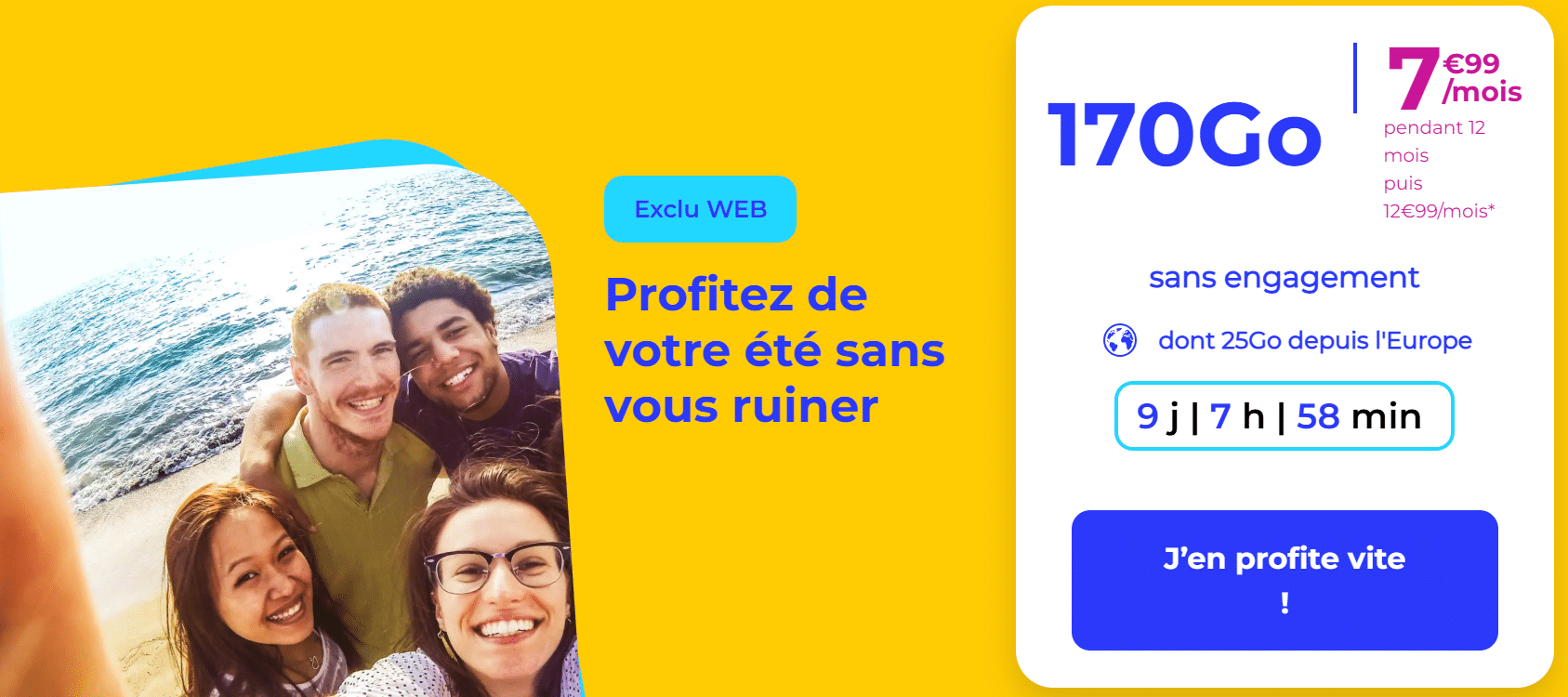 Forfait mobile 170 Go La Poste Mobile : la data en force, la liberté en ...